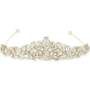 Brides & Hairpins Elizabeth Crystal Crown - Gold