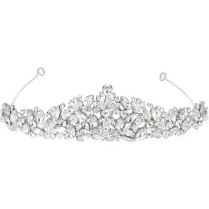 Brides & Hairpins Elizabeth Crystal Crown - Silver