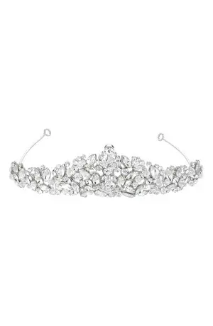 Brides & Hairpins Elizabeth Crystal Crown - Silver