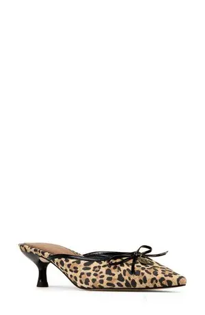 DONALD PLINER Soel Kitten Heel Mule - Natural/black