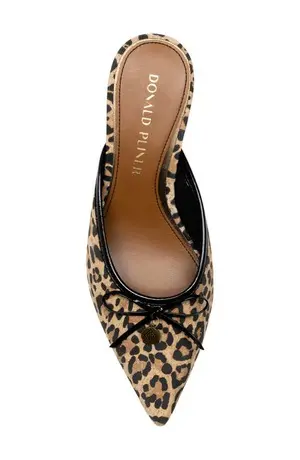 DONALD PLINER Soel Kitten Heel Mule - Natural/black
