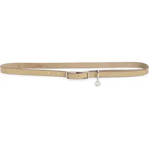 Rag & Bone Rag & Bone Baby Rounded Rebound Leather Belt Dune