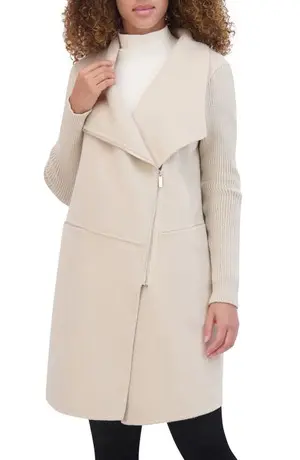 KENNETH COLE Double-face Wool-blend Coat - Sand