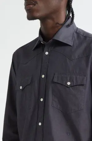 Massimo Alba Arizona Western Button-up Shirt