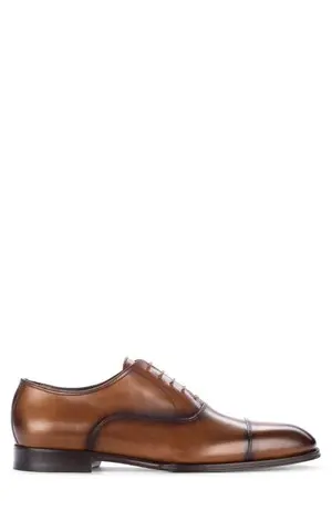 To Boot New York Frankie Cap-toe Oxford - Crust Aero Tabacco