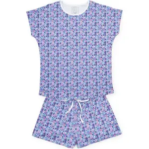 LILA AND HAYES Riley Pajama Short Set - Blackberry Floral
