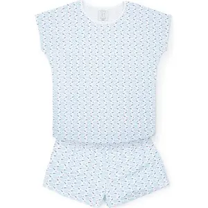 LILA AND HAYES Riley Pajama Short Set - Tennis Match Pink