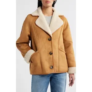 Sam Edelman Faux Suede And Faux Shearling Jacket