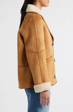 Sam Edelman Faux Suede And Faux Shearling Jacket