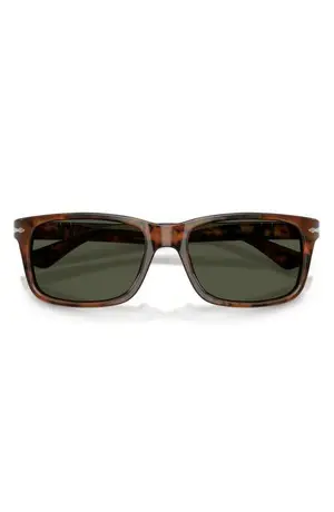 Persol 58mm Rectangular Sunglasses