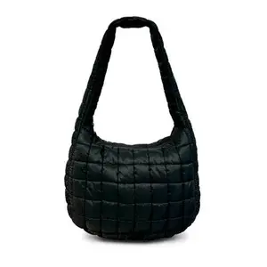 YOUZEY Quilted Crossbody Bag - Black