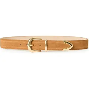 B-low The Belt Marc Suede Belt - Camel/gold