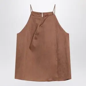 Max Mara Gauze Top - Brown