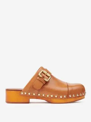 Chloé Jeannette Clogs - Brown
