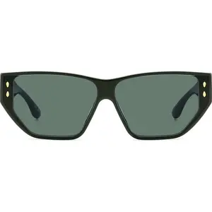 Isabel Marant 66mm Rectangular Sunglasses - Green/green