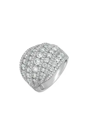Bony Levy Audrey Diamond Dome Ring - 18k White Gold