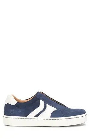 BØRN Beck Leather Slip-on Sneakers - Navy Suede