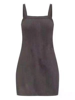 Alexander Wang Ribbed Square-neck Dress