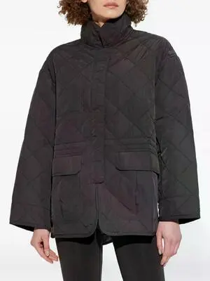 RETHINKIT STUDIOS Quilted Diamond-pattern Jacket - Black