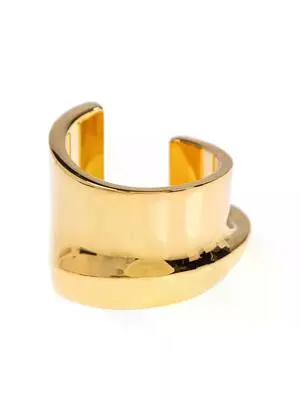 Jacquemus Curved Brass Ring - Yellow