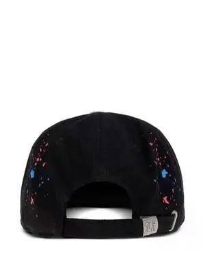 Palm Angels Paint-splatter Logo-embroidered Cap