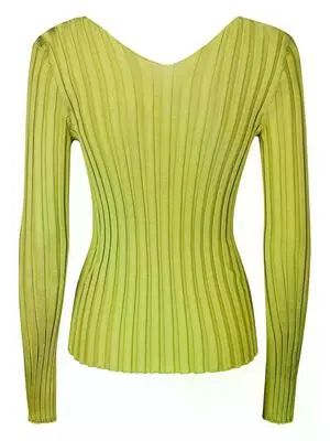LUSSI Ribbed V-neck Jumper