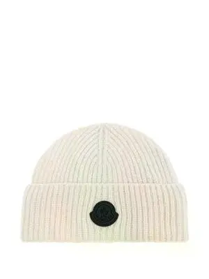 Moncler Ribbed Logo-patch Beanie