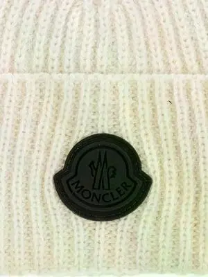 Moncler Ribbed Logo-patch Beanie
