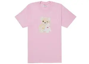 Supreme Bear Tee Shirt - Light Pink
