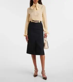 Valentino Garavani Rockstud 65 Leather Pumps - Brown