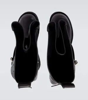 Balenciaga Venom Leather Biker Boots