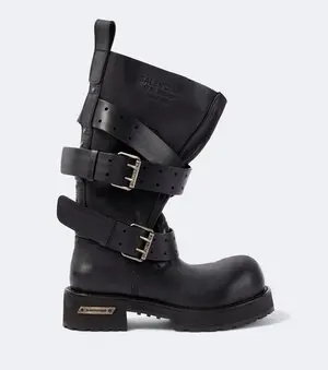 Balenciaga Venom Leather Biker Boots
