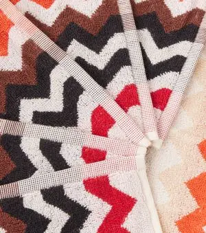 Missoni Zigzag Set Of 6 Cotton Face Towels - Multicoloured