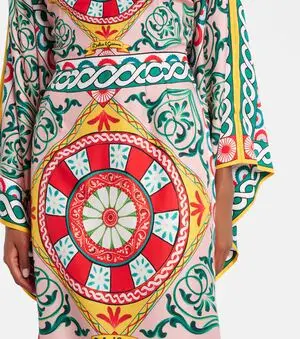Dolce & Gabbana Printed Silk Gown