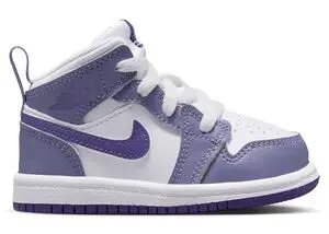 JORDAN 1 Mid - Dusty Amethyst/white/court Purple
