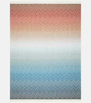 Missoni Ciro Zigzag Fringed Wool Throw - Multicoloured