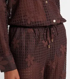 Melissa Odabash Etta Lace Wide-leg Pants