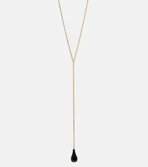 TOTEME Onyx-plated Y Necklace - Gold