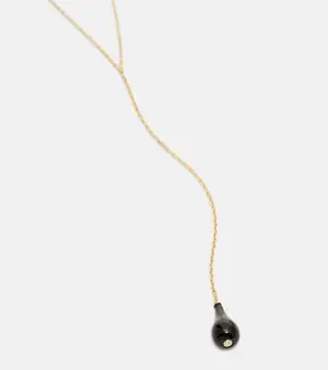 TOTEME Onyx-plated Y Necklace