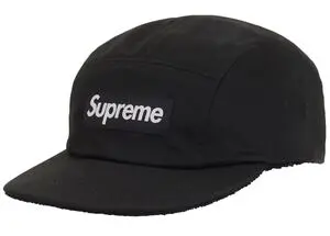 Supreme Reversible Terry Camp Cap - Black