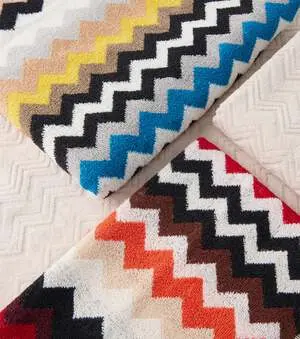 Missoni Best Zigzag Set Of 2 Cotton Terry Towels - Multicoloured