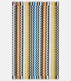 Missoni Best Zigzag Set Of 2 Cotton Terry Towels - Multicoloured