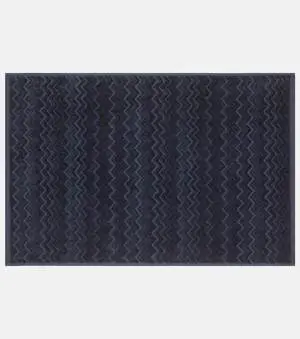 Missoni Zigzag Cotton Bath Mat - Blue