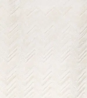 Missoni Chalk Zigzag Cotton Terry Bathrobe - Beige