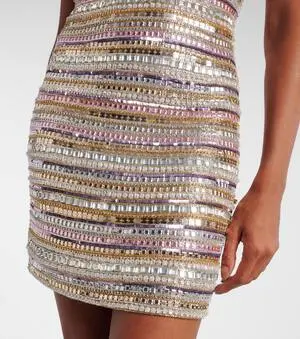 Jenny Packham Nancy Embellished Minidress - Multicoloured