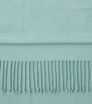 Loro Piana Crest Cotton Fouta Jacquard Blanket