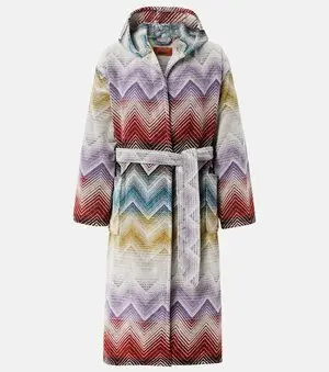 Missoni Marea Zigzag Cotton Terry Bathrobe - Multicoloured