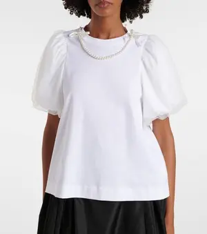 Simone Rocha Puff-sleeve Cotton Jersey T-shirt