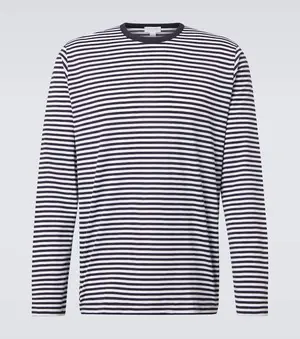 Sunspel Striped Cotton T-shirr