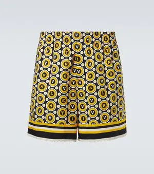Valentino Garavani Printed Cotton Poplin Shorts - Multicoloured